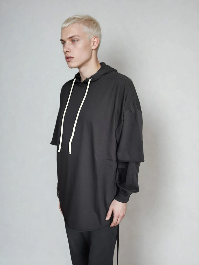 DRKSHDW by Rick Owens SS26 Tommy Hustler Hoodie Black | CollardManson